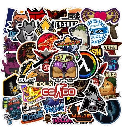 25 Adesivos Stickers Cs Go Counter Strike Global Valve MercadoLivre