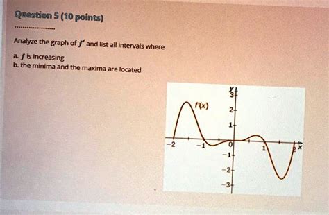 solved question 5 10 points analyze the graph of f and list all intervals where f is