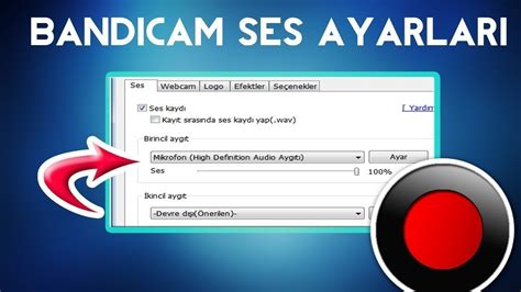 BANDICAM SES AYARLARI NASIL YAPILIR YouTube