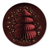 Stijlvolle Rode Kerstkaart Met Papieren Kaartje2go