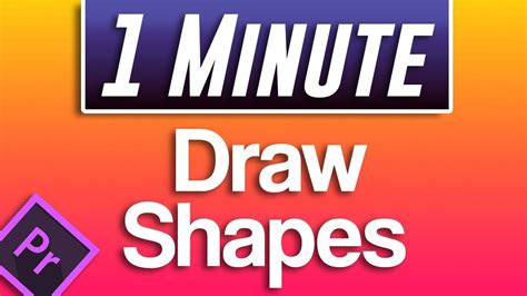 Premiere Pro How To Draw Circle And Rectangle Shapes EASY And FAST