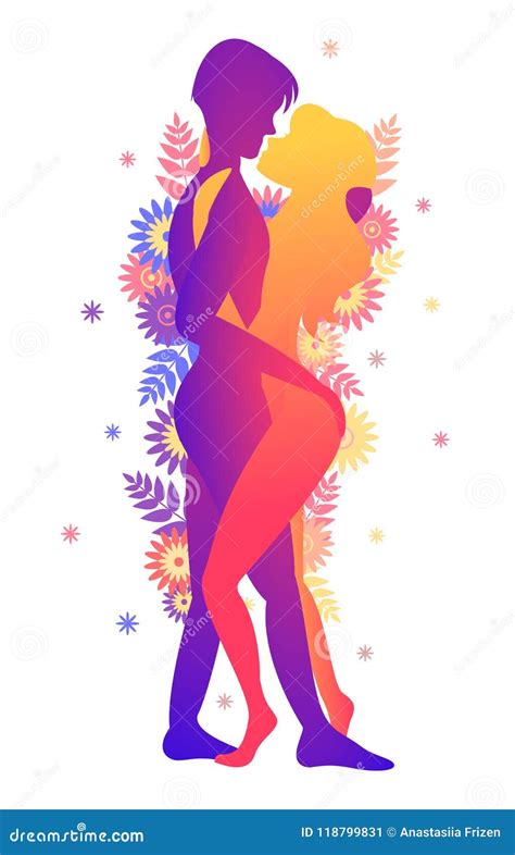 Pose Sexual Do Sutra De Kama O Visitante Ilustração Do Vetor Ilustração De Amor Sensual