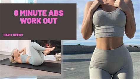 Daisy Keech Minute Abs Workout Youtube