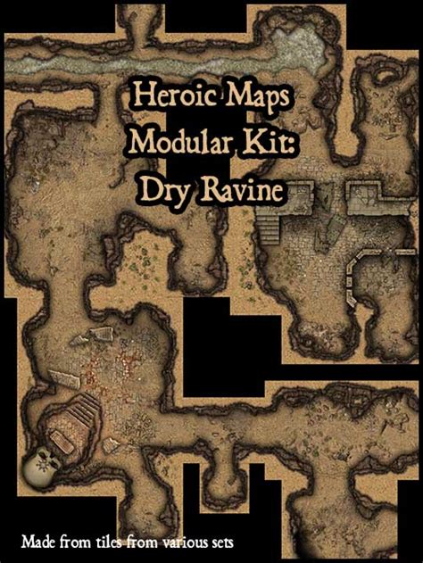 Heroic Maps Modular Kit Dry Ravine Complex Heroic Maps Caverns