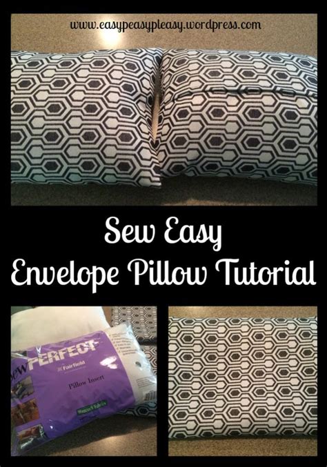 Sew Easy Envelope Pillow Cover Easy Peasy Pleasy
