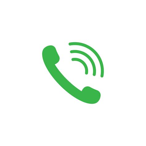 Eps Green Vector Phone Call Or Telephone Abstract Icon Isolated On