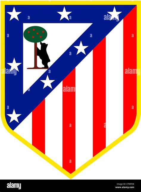 Logo Of Spanish Football Team Atletico Madrid Stock Photo Alamy