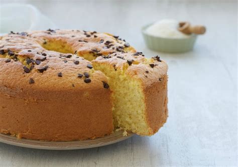 Chiffon Cake Con Gocce Di Cioccolato Ricetta Food Blog