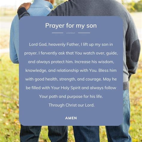 Prayer For My Son