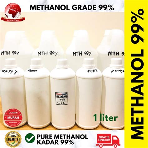 Jual Metanol Methanol 99 9 Pelarut Parfum 1 Liter Shopee Indonesia