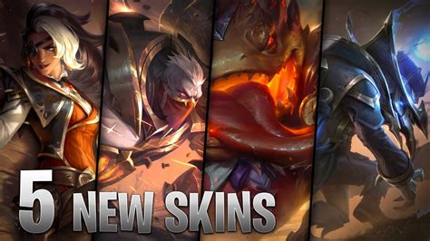 5 NEW HIGH NOON SKINS Sion Tahm Kench Samira Viktor Twitch League