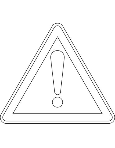 fossé Alerte Classique panneaux de signalisation à imprimer gratuit