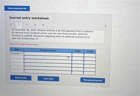 Solved Journal Entry Worksheet On December The Chegg