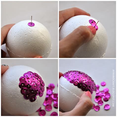 Como Hacer Esferas Con Lentejuelas