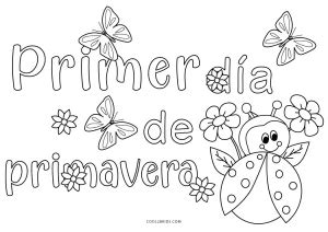 Dibujos De Primavera Para Colorear P Ginas Para Imprimir Gratis