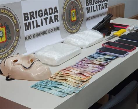 Brigada Militar apreende 2 kg de cocaína e prende dois homens em Marau