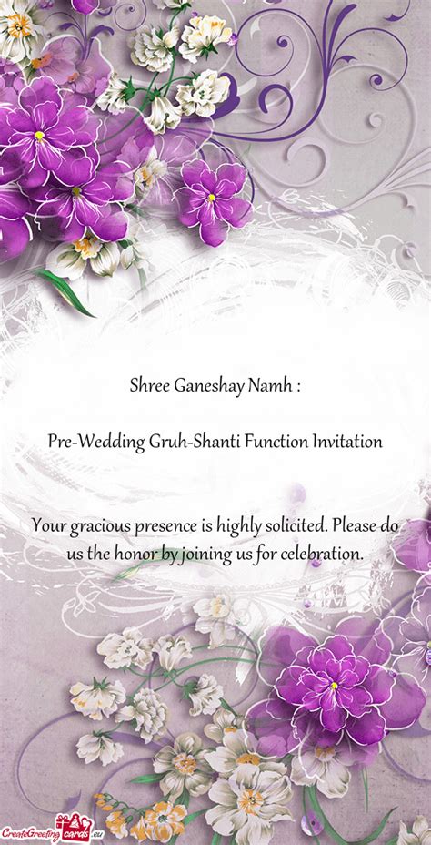 Your Gracious Presence Is Highly Solicited Please Do Us The Honor By