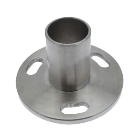 Platine ronde avec embase réglable à coller D 100 pour tube 42 4 mm en