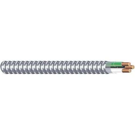Metal Clad Armor Cable MC 12 2 Awg Building Wire 600V Copper Conductors