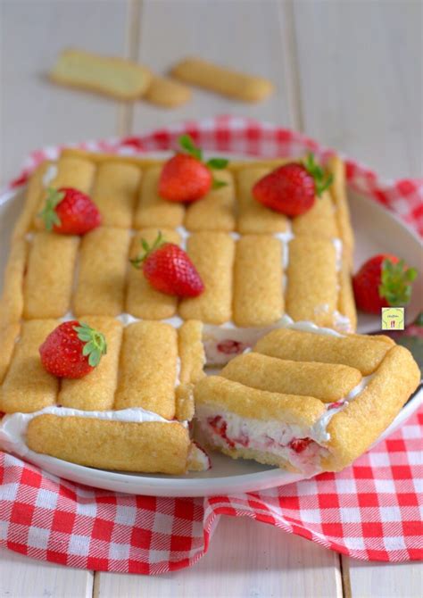 Torta Di Pavesini Alle Fragole Golosa Torta Senza Cottura Facile