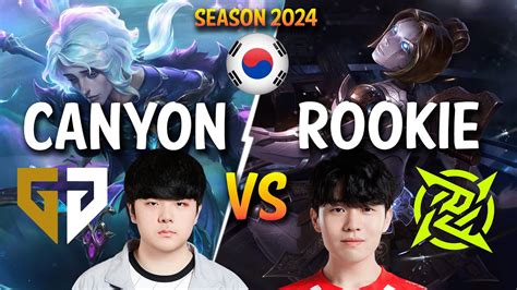 Gen Canyon Vs Nip Rookie Canyon Hwei Vs Rookie Orianna Mid Patch