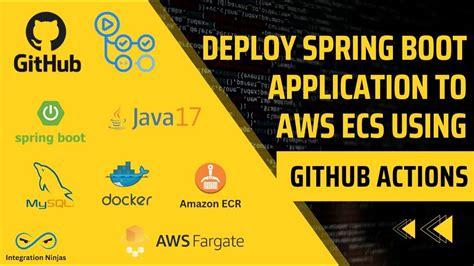 deploy spring boot application on aws ecs using github action youtube