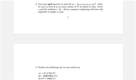 solved you are to write a matlab or octave function cgs2