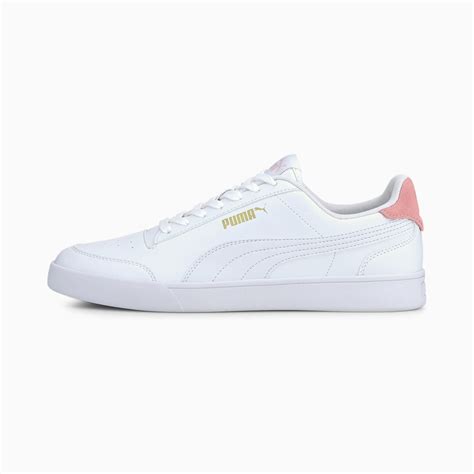 PUMA Shuffle Trainers Puma White Puma White Peachskin Puma Team Gold