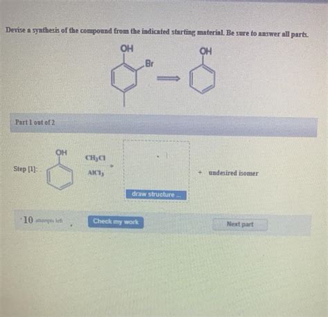 Solved Devise A Synthesis Of The Compound From The Indicated Chegg