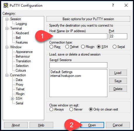 Connecting To Remote Host Via SSH Using Putty On Windows