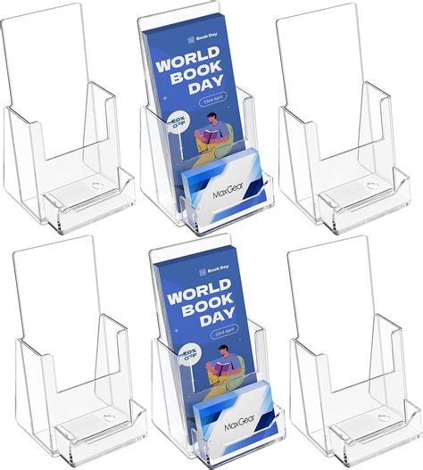 Amazon Maxgear Brochure Holder Inch Acrylic Brochure Holders