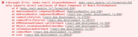 DisposeOnUnmount Are Failing With React Hot Loader Issue 725