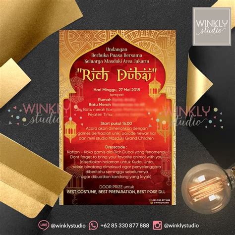 Desain Undangan Buka Bersama Amat