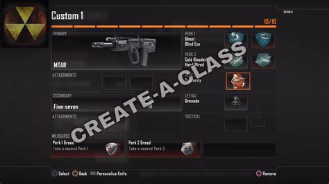 Black Ops 2 Multiplayer Create A Class System All Weapons Perks And