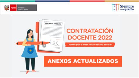 Minedu Anexos Actualizados Para Contrato Docente 2022 En Formato