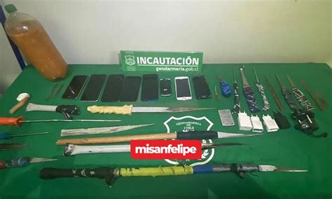 Incautan celulares y armas blancas en allanamiento en cárcel de San