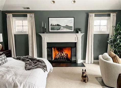 Benjamin Moore Duxbury Gray Living Room Walls In 2024 Grey Walls