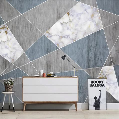 Drop Shipping Personalizado 3D Papel Tapiz Mural Nórdico Madera Grano