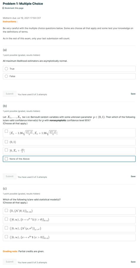 solved problem 1 multiple choice bookmark this page midterm
