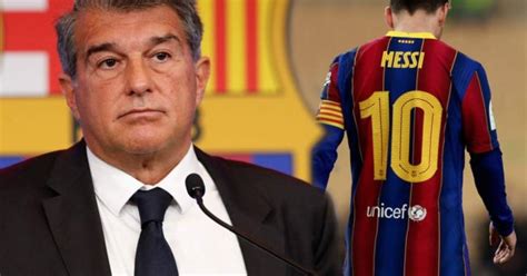 Contundente Laporta habla sobre la situación de Messi luego de