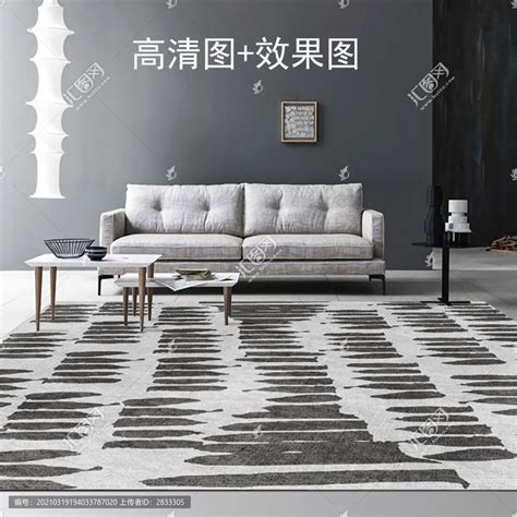 现代轻奢几何条纹抽象地毯图案 其它 其他设计 设计模板 汇图网www huitu