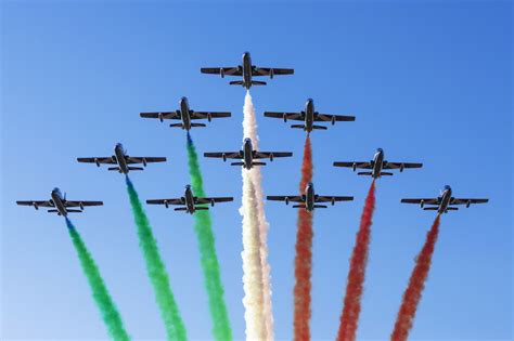 Un boato e poi tutti col naso allinsù le Frecce Tricolori a Palermo