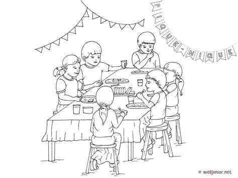 Le Pique Nique Coloriage Occasions Gratuit Sur Webjunior