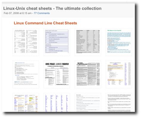 Advanced Unix Commands Cheat Sheet Pdf