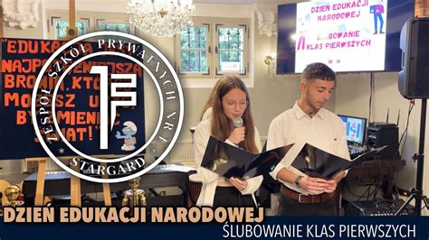 Dzień Edukacji Narodowej Ślubowanie klas pierwszych YouTube