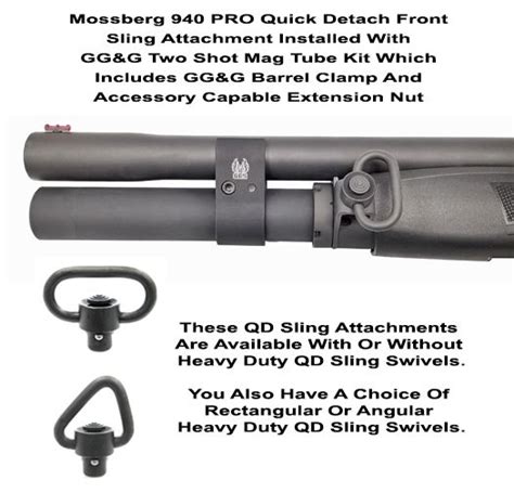 Mossberg Pro Shotgun Front And Rear Quick Deatch Sling Attachments