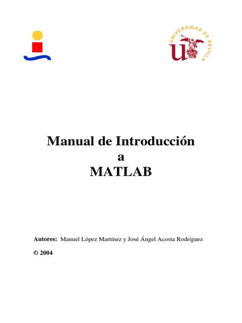 manual de introducción a matlab pdf pdf matlab matriz matemáticas