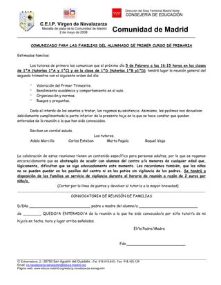 Circular reunión 2º trimestre primero 2013 PDF