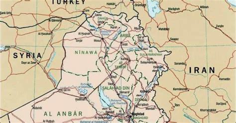 A Detailed Map Of Iraq Free Printable Maps