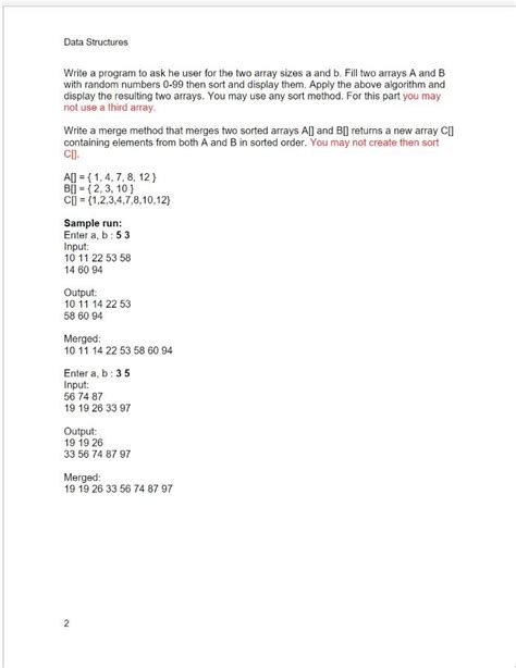 solved given two sorted arrays a[] and b[ of size a and b